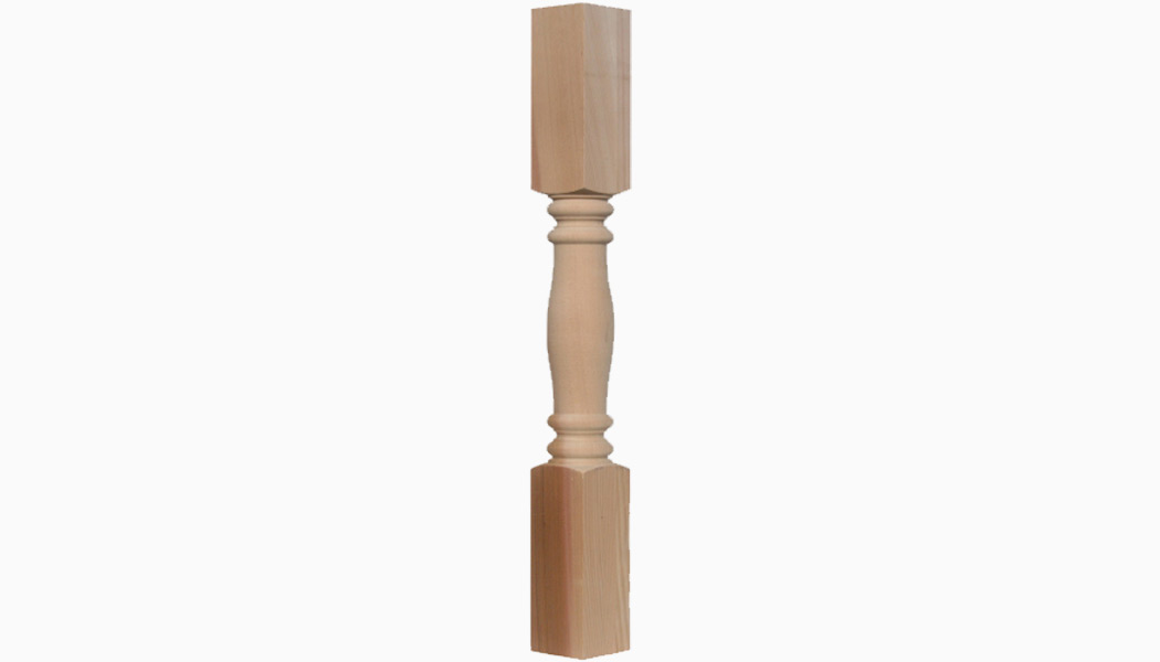 Atlantic Contemporary 6x6 Cedar Turned Wood Balusters by Mr Spindle ...