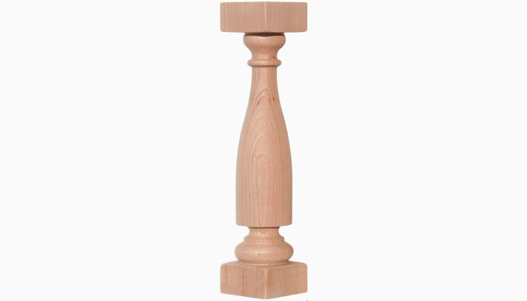 Bellmore 16 6x6 Cedar Turned Wood Balusters by Mr Spindle - DeckAccent.com