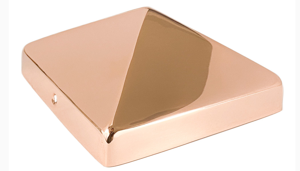 Pyramid Copper Post Caps by Captiva