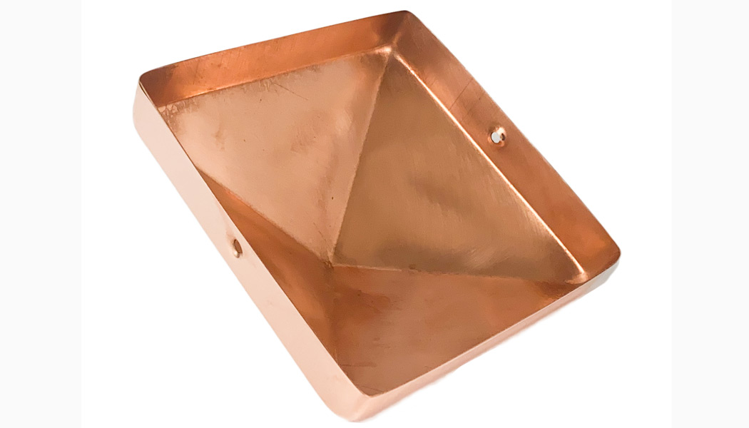 Pyramid Copper Post Caps by Captiva