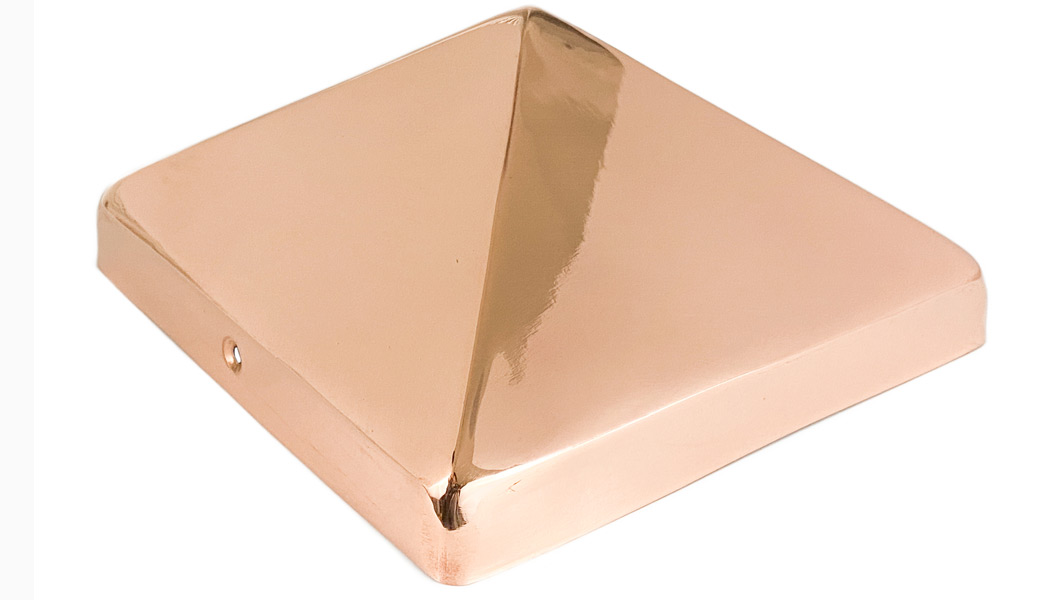 Pyramid Copper Post Caps by Captiva