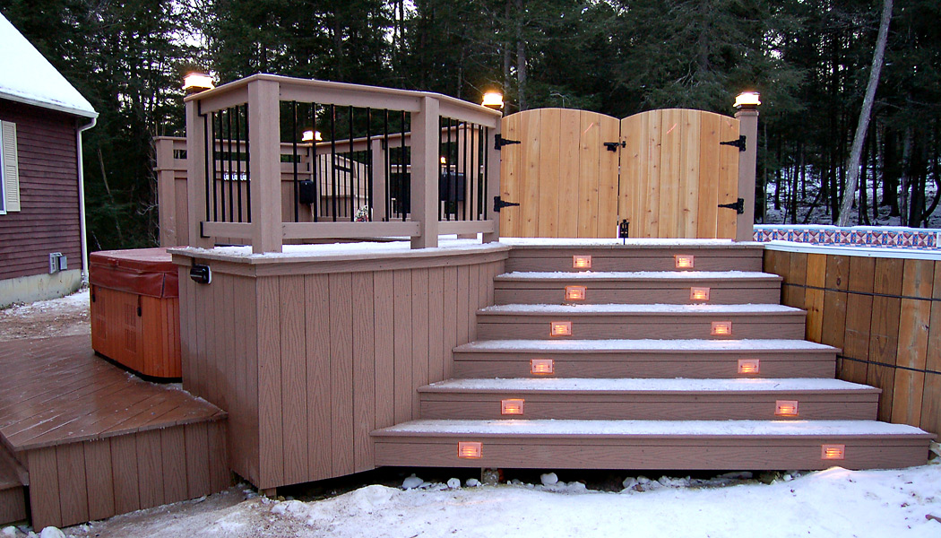 Pyxis Deck Riser Step Lights by Aurora Deck Lighting - DeckAccent.com