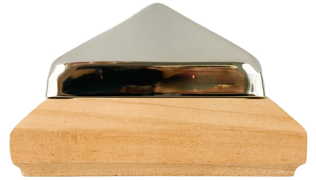 Miterless Stainless Traditional Post Cap by Captiva - DeckAccent.com
