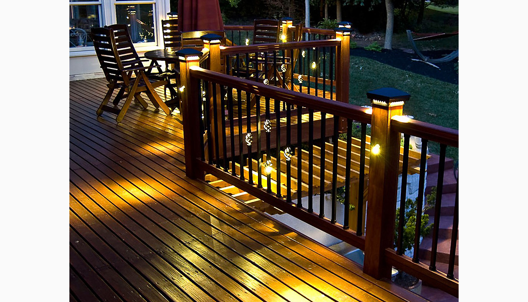Square Double Basket 12V LED Balusters by Dekor Deck Lighting ...