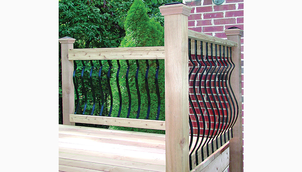 Baroque Face Mount Metal Balusters by Deckorators - DeckAccent.com