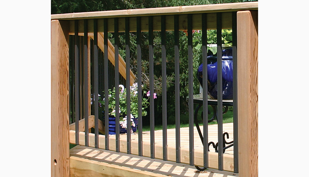 Traditional Face Mount Aluminum Balusters by Deckorators - DeckAccent.com
