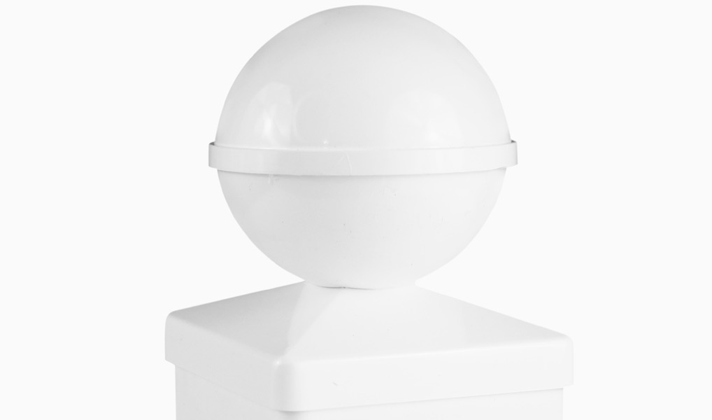 Ball Vinyl PVC 4x4 and 5x5 Post Cap by Classy Caps
