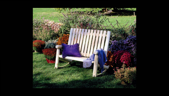 Double High Back Porch Rocker by Rustic Cedar Furniture - DeckAccent.com