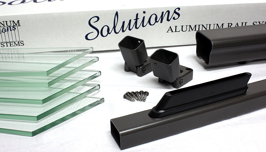 Glass Baluster Stair Railing Systems by Solutions Aluminum - DeckAccent.com