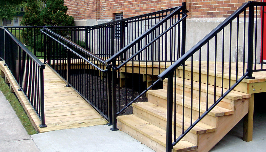 Square Baluster Stair Railing Systems by Solutions Aluminum ...